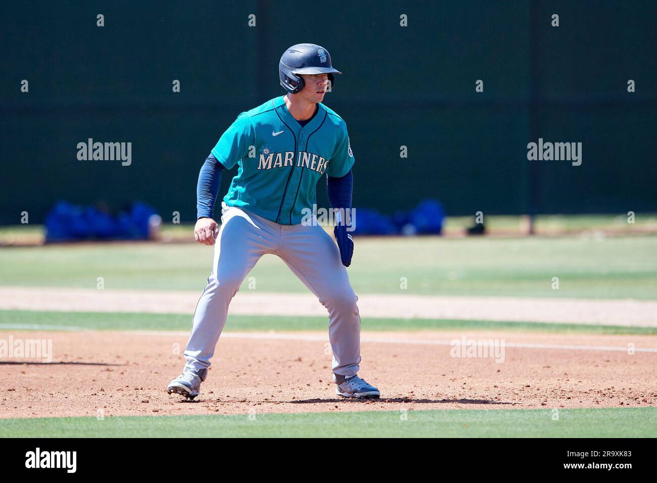Cade Marlowe (18) of the Seattle Mariners during an extended spring ...