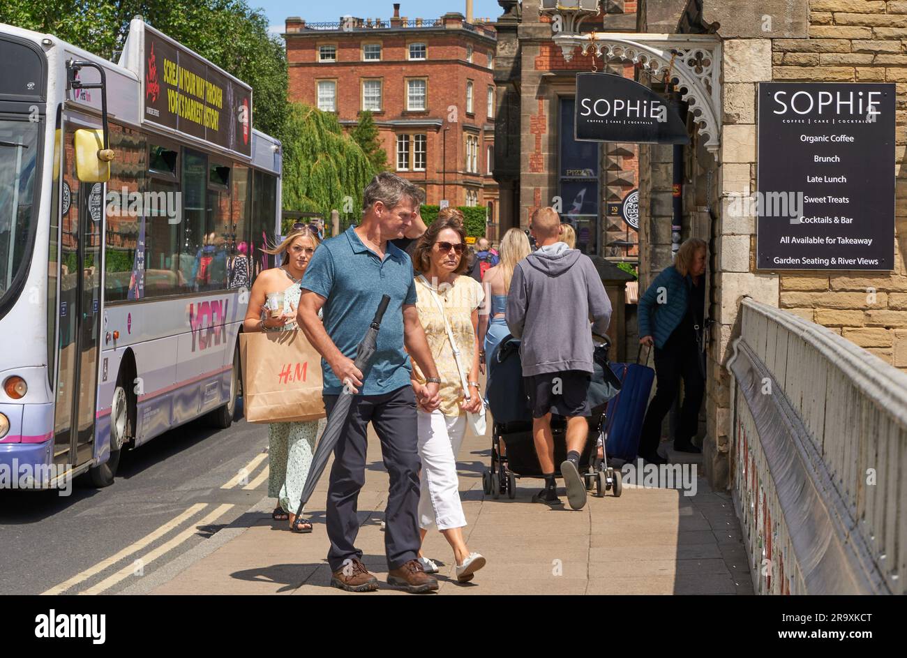 Street scene in York, UK Stock Photo - Alamy