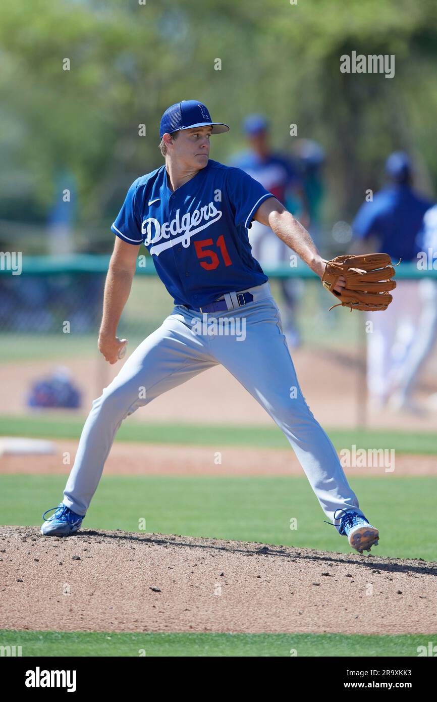 Los Angeles Dodgers pitcher Callum Wallace (51) during an extended ...