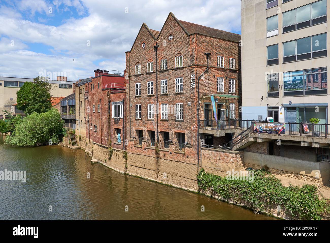 Riverside buildings in York, UK Stock Photo - Alamy