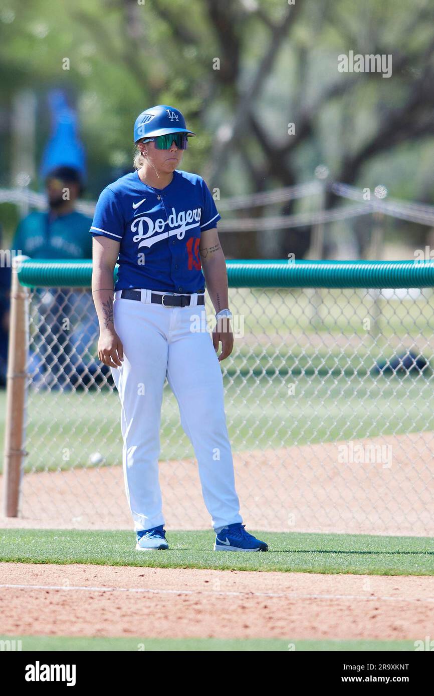 Los Angeles Dodgers Baseball Technology Associate Zoe Hicks (15) during ...