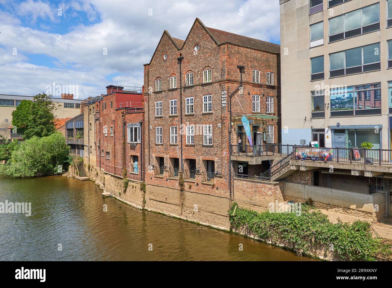 Riverside buildings in York, UK Stock Photo - Alamy