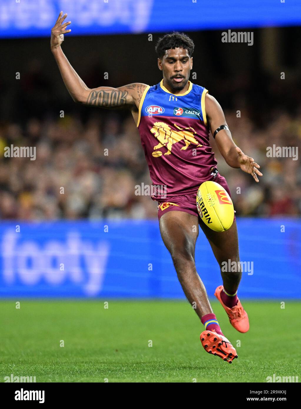 Brisbane, Australia. 29th June, 2023. Keidean Coleman of the Lions in ...