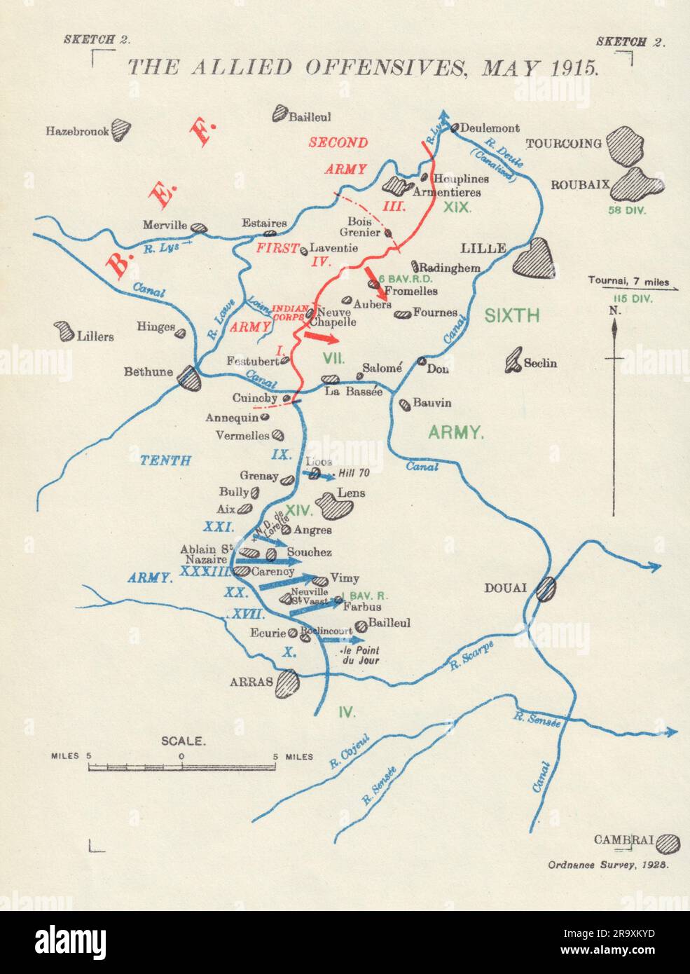 The Allied Offensives, May 1915. Western Front. First World War. 1928 ... The Allied Offensives, May 1915. Western Front. First World War. 1928 ...