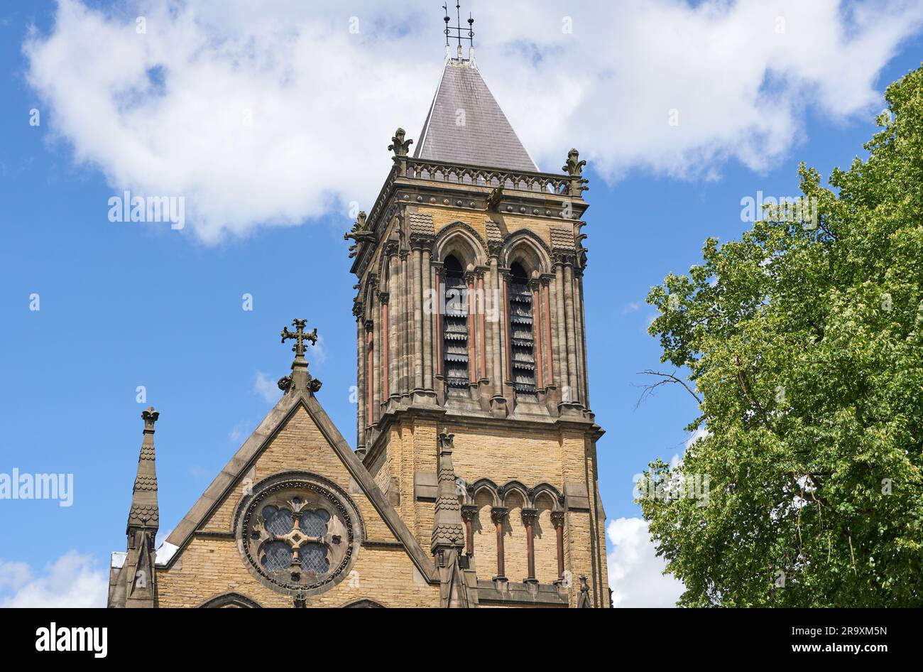 Tall church towers in York, UK Stock Photo - Alamy