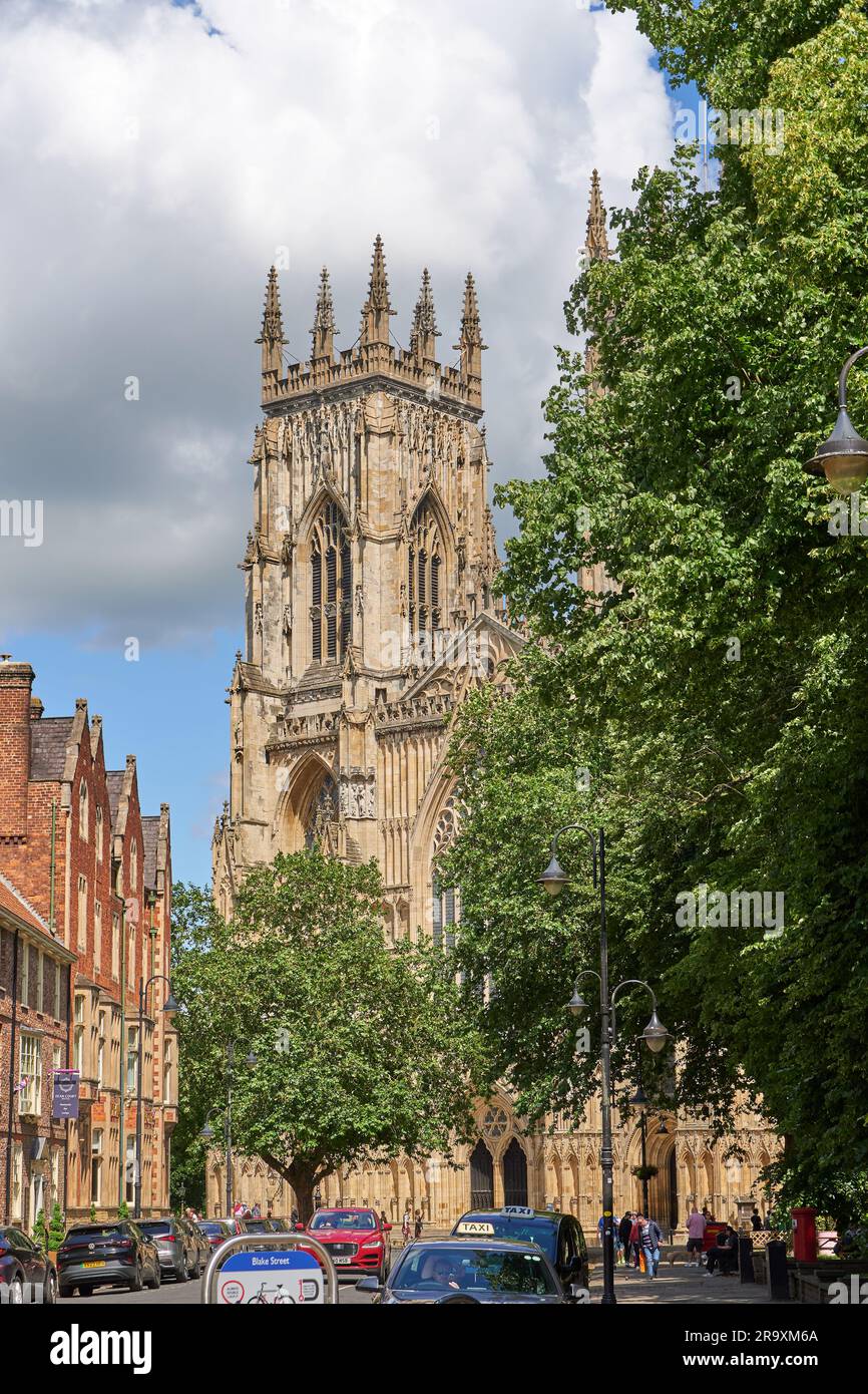 Tall church towers in York, UK Stock Photo - Alamy