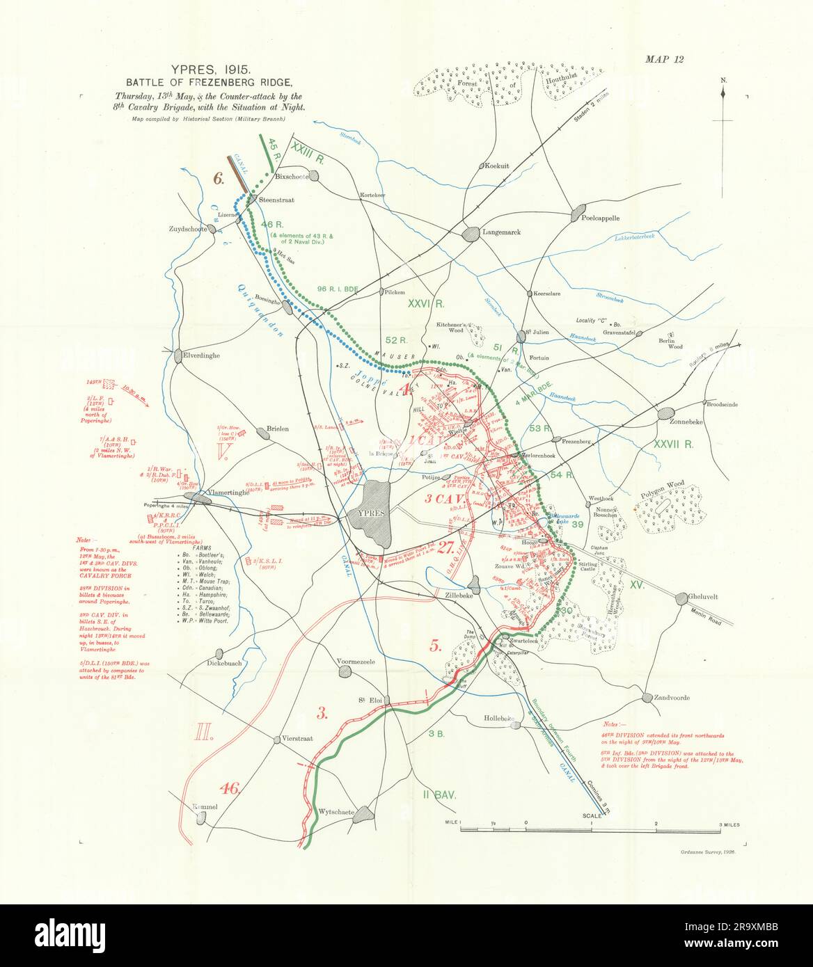 Battle of Frezenberg Ridge, 13th May 1915 night. Ypres First World War ...