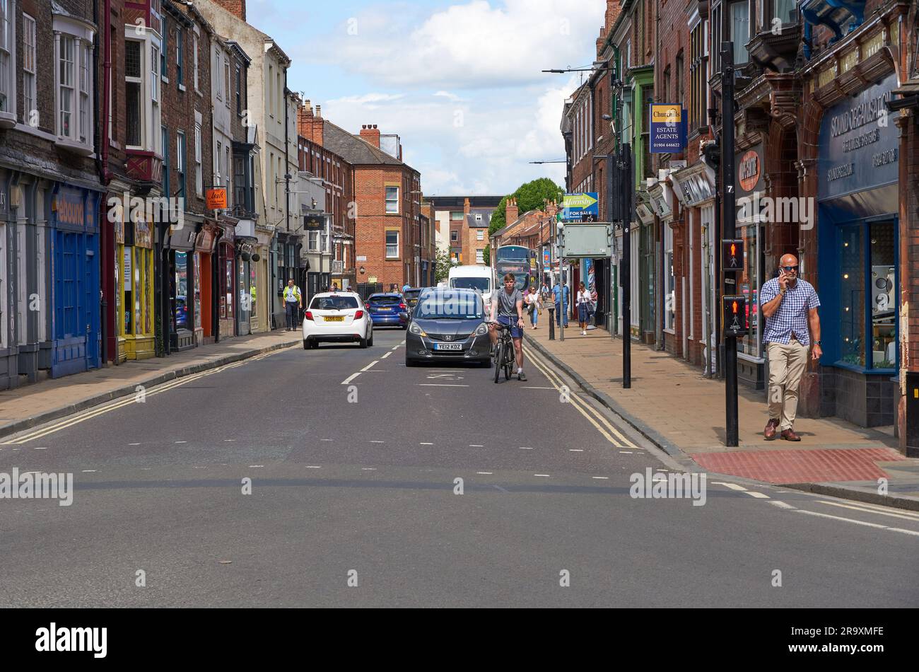High street scene in York, UK Stock Photo - Alamy