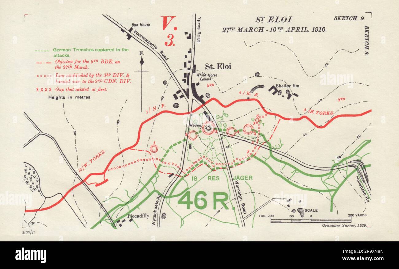Battle of St Eloi, 27th March-16th April 1916. First World War Trenches ...