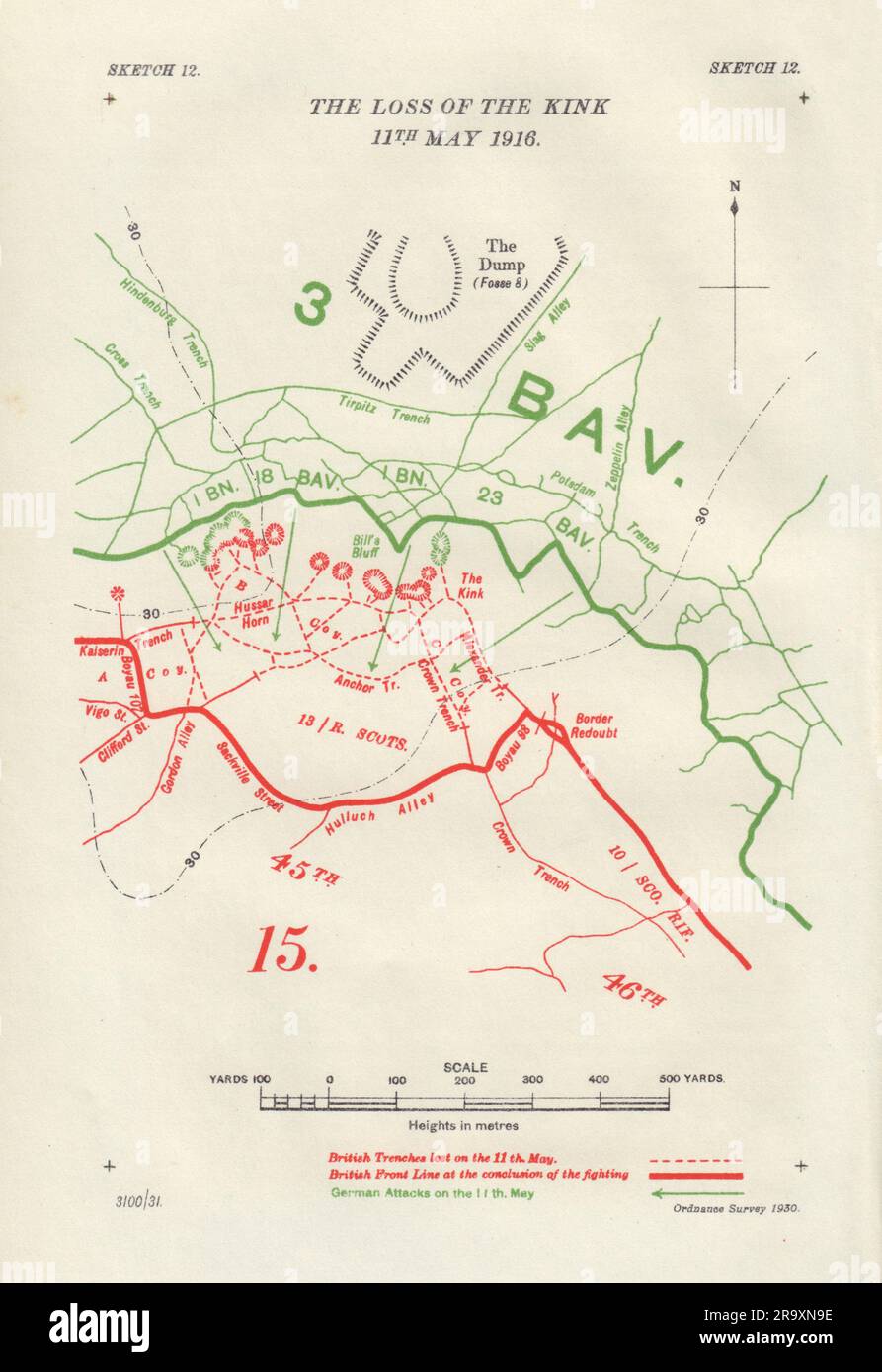 The Loss of the Kink Salient. 11th May 1916. First World War. Trenches ...