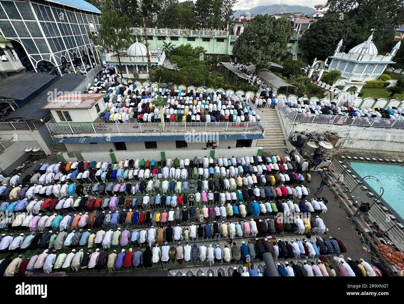 Kathmandu, Bagmati, Nepal. 29th June, 2023. People from Muslim ...