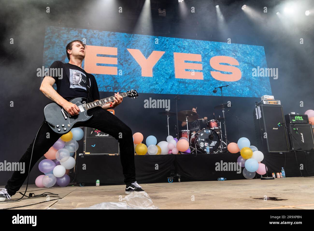 Roskilde, Denmark. 29th June, 2023. The Danish hardcore band EYES ...