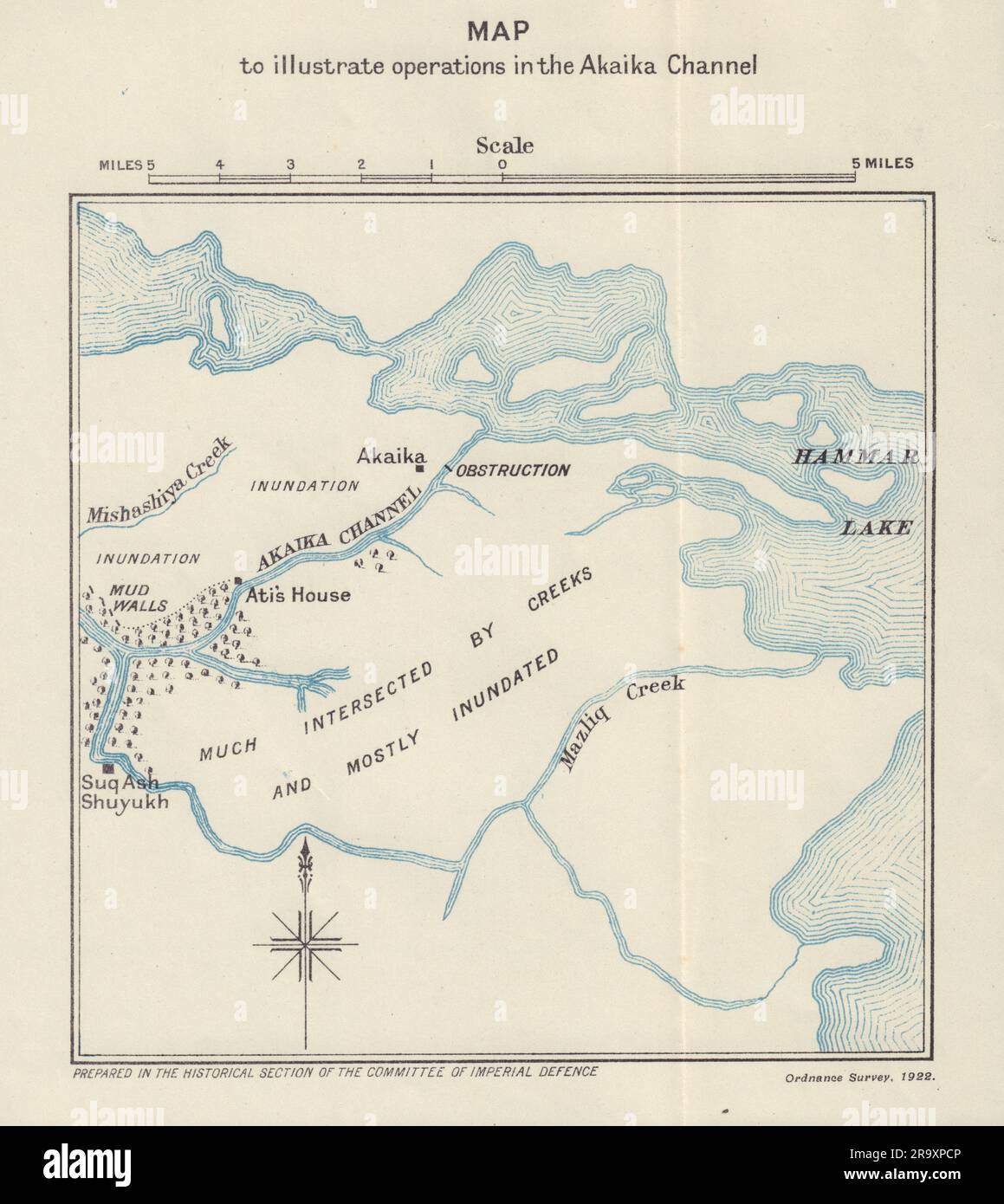 Akaika/Ukaikah Channel operations, 1915. Mesopotamian Campaign. WW1 ...