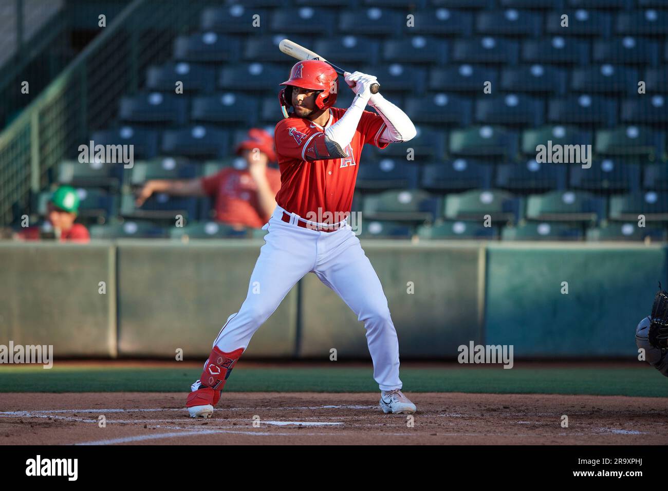 Dario Laverde (68) of the ACL Angels during an Arizona Complex League ...