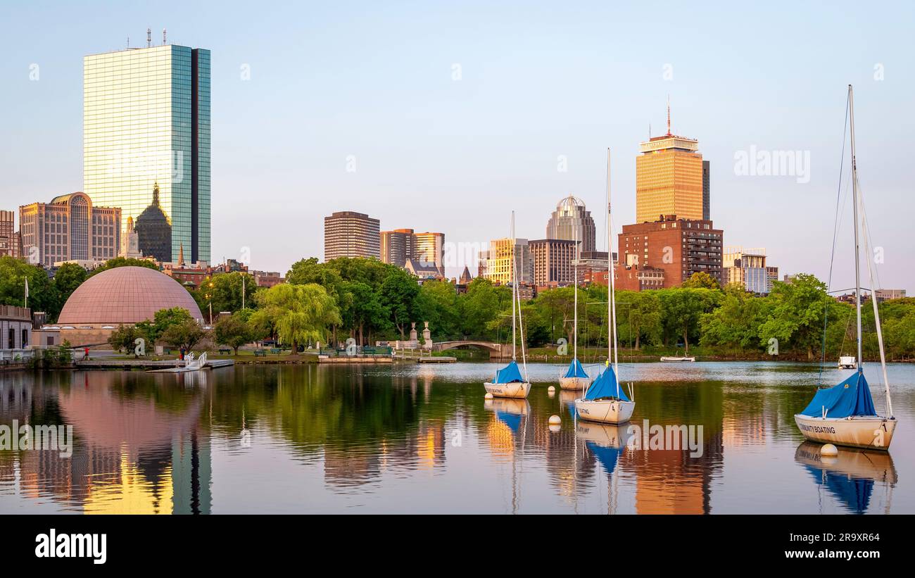 The architecture of Boston in Massachusetts, USA showcasing the Back ...