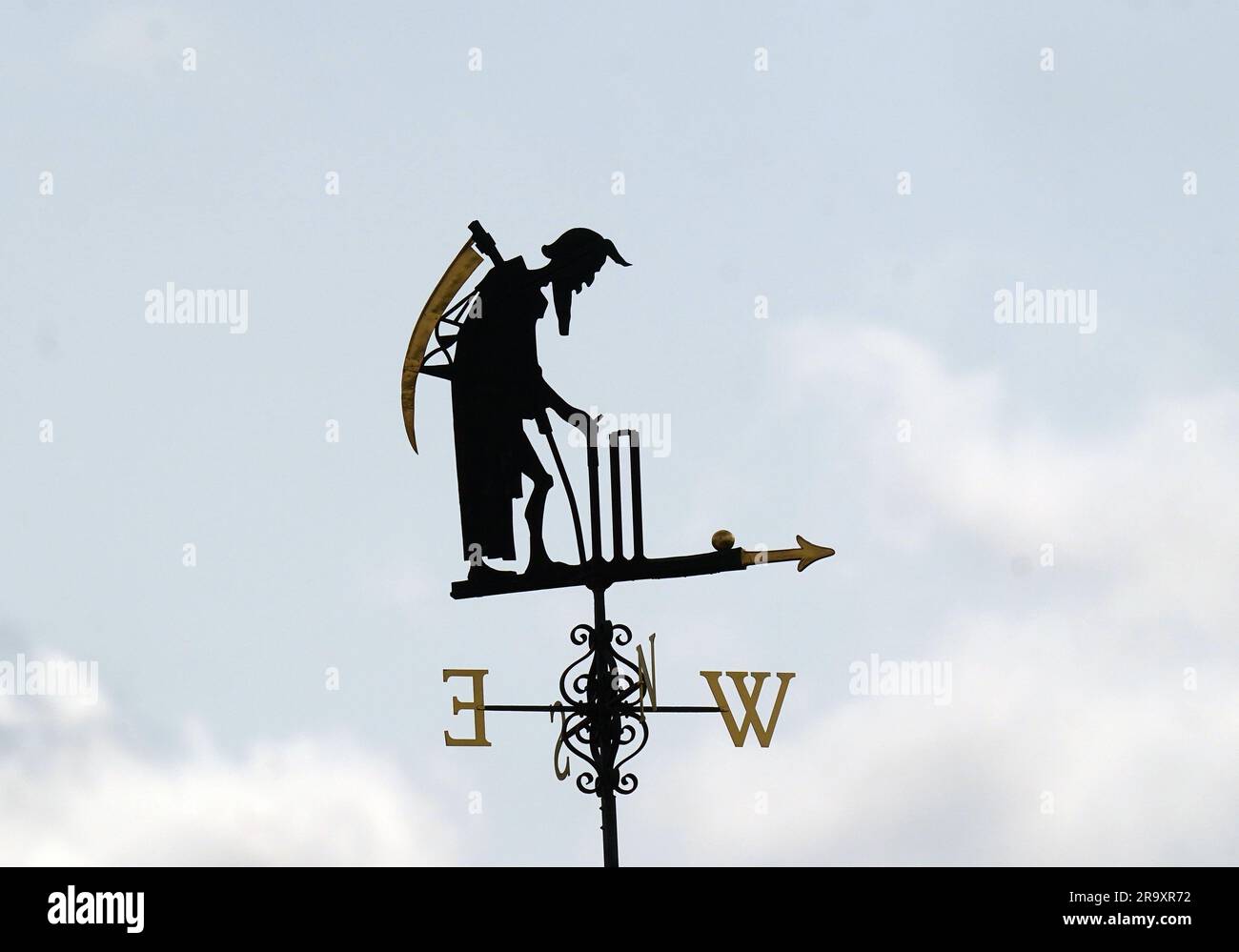 The old father time weathervane at lords hi-res stock photography and ...