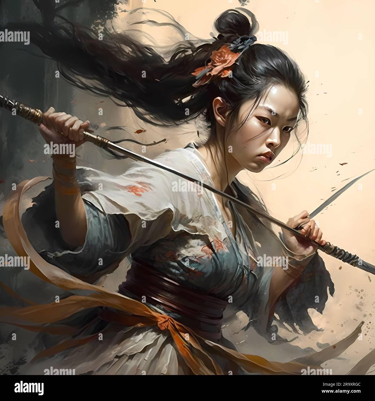 Girl Samurai Warrior Drawings