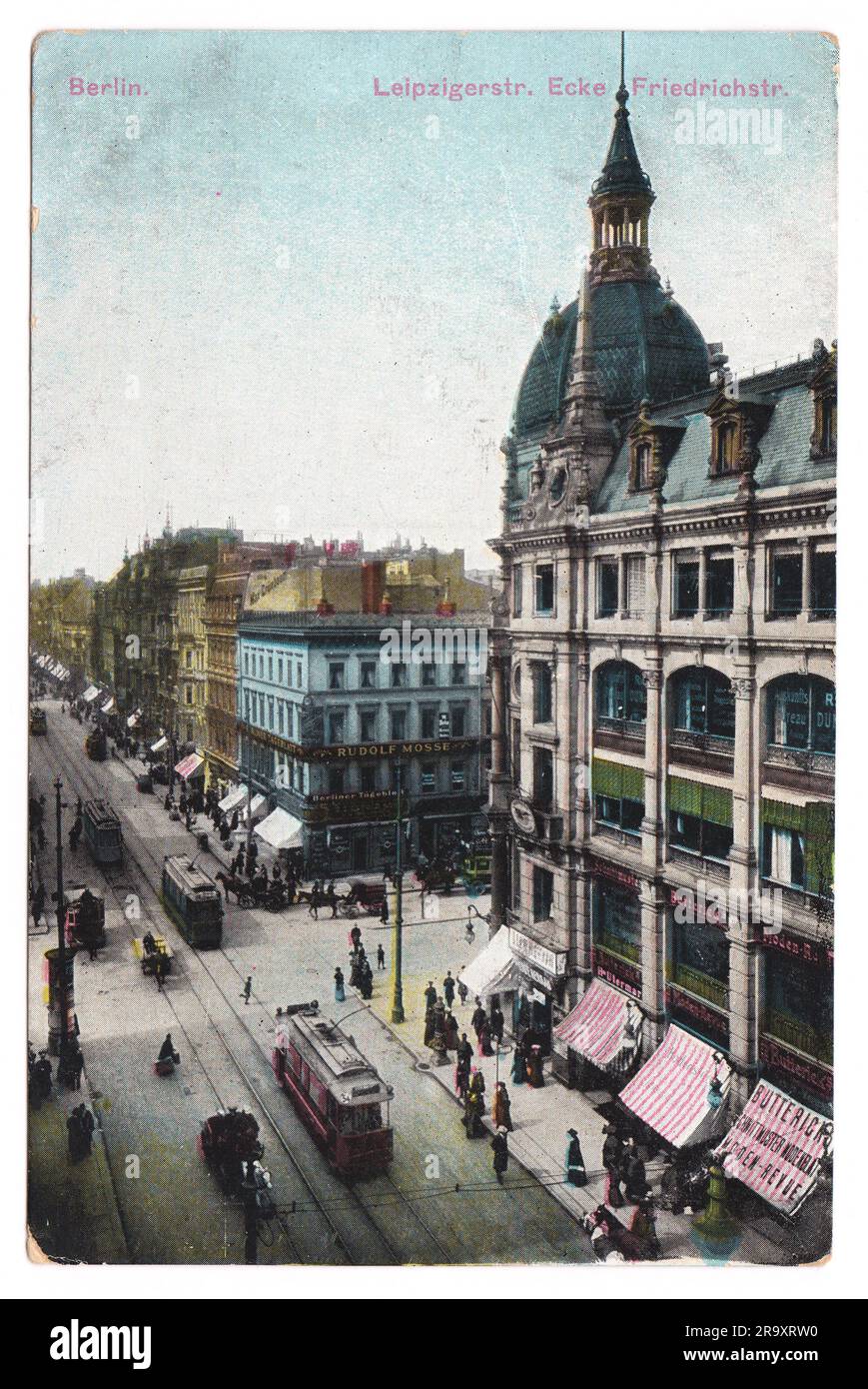 Germany, Berlin - Circa 1906: Vintage postcard, hand-tinted photograph ...