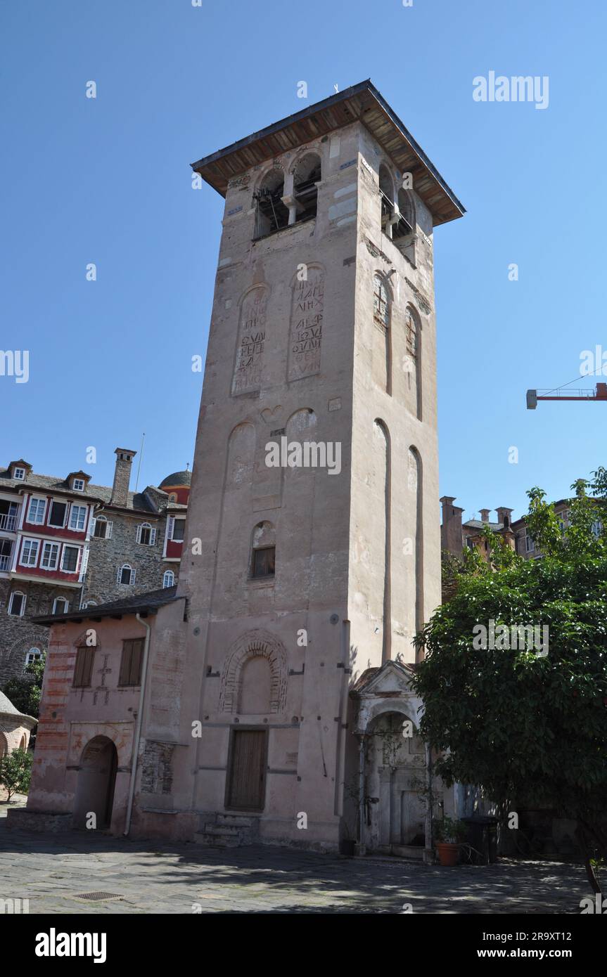 The Monastery of Vatopedi is a monastery built on Mount Athos Stock ...