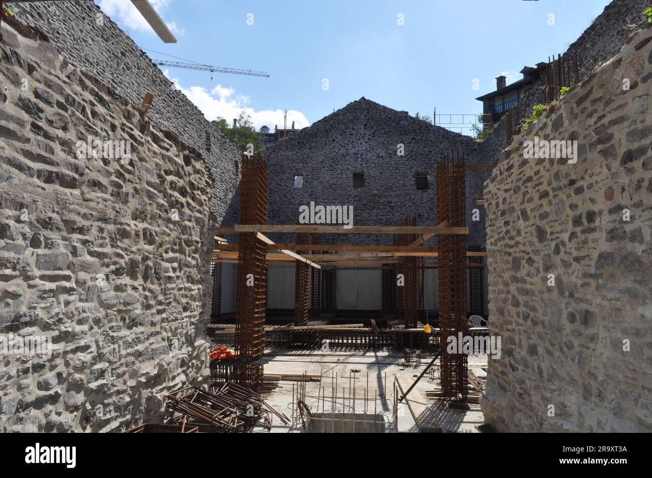 The Monastery of Vatopedi is a monastery built on Mount Athos Stock ...