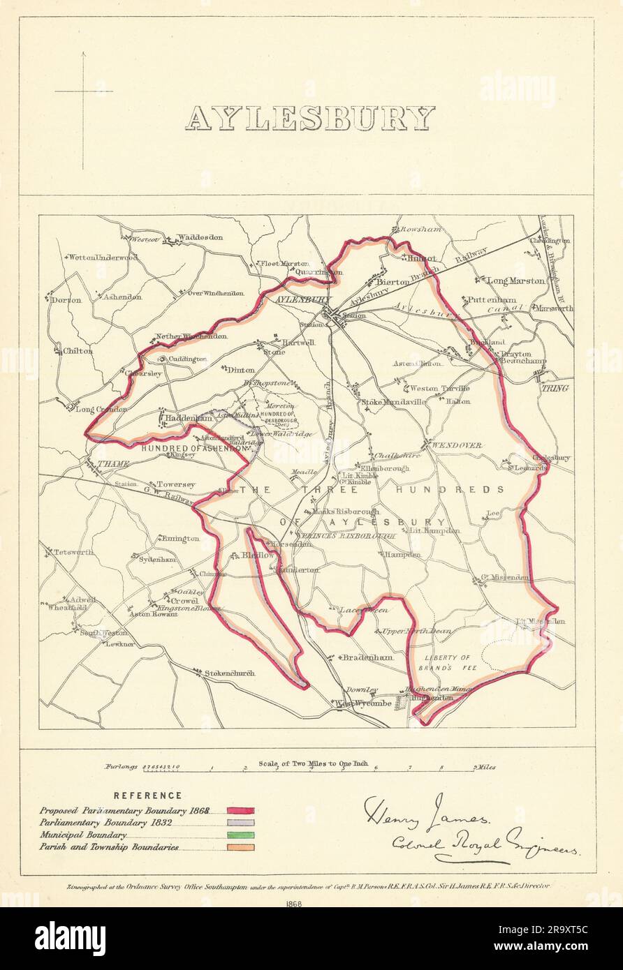 Aylesbury map hi-res stock photography and images - Alamy