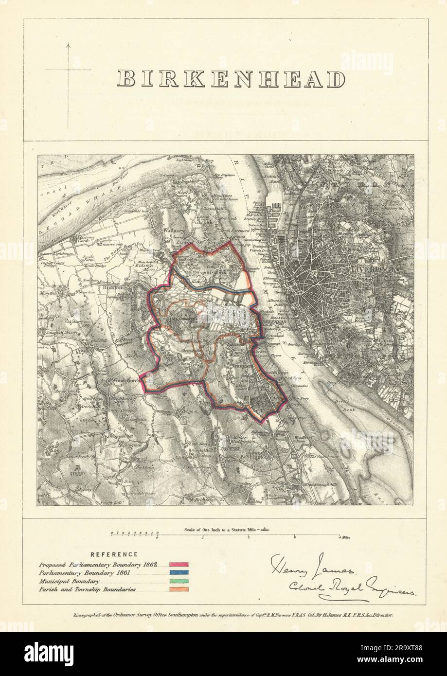 Map of birkenhead hi-res stock photography and images - Alamy