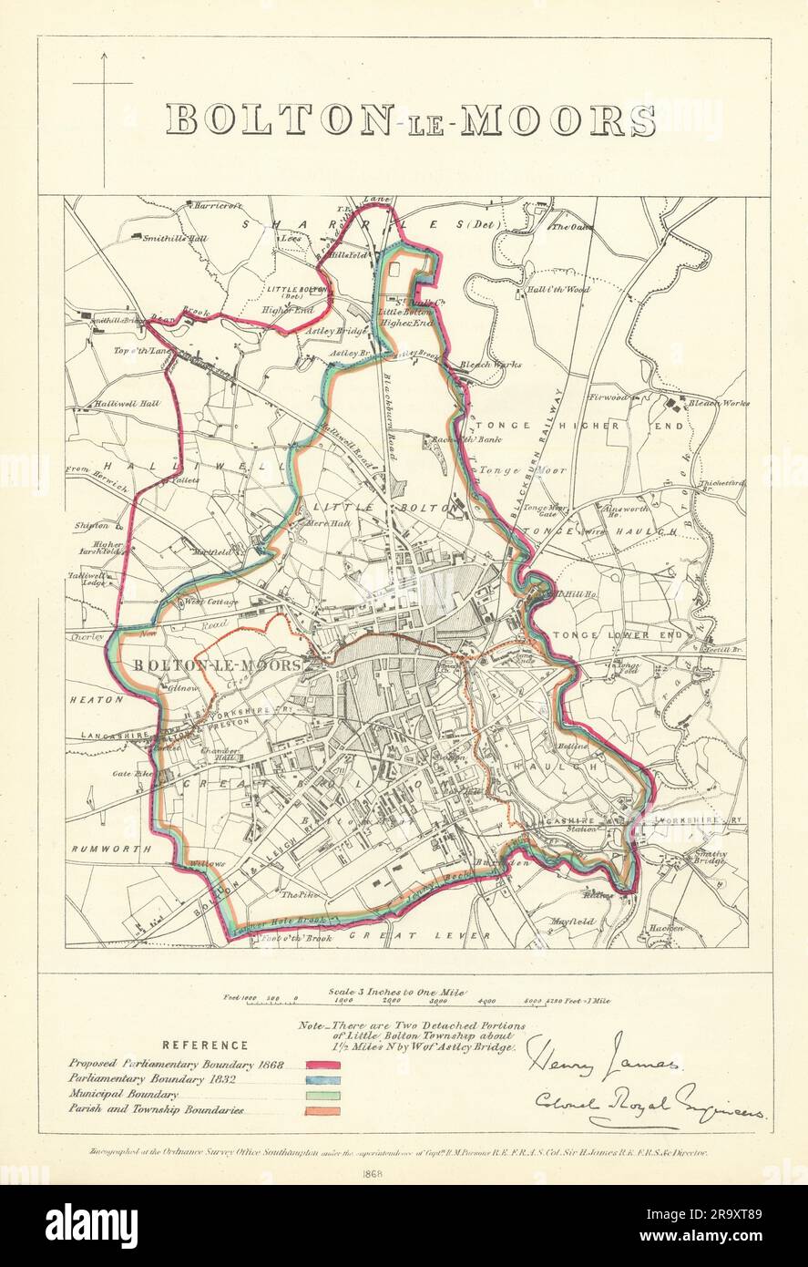 Bolton-le-Moors, Lancashire. JAMES. Parliamentary Boundary Commission ...