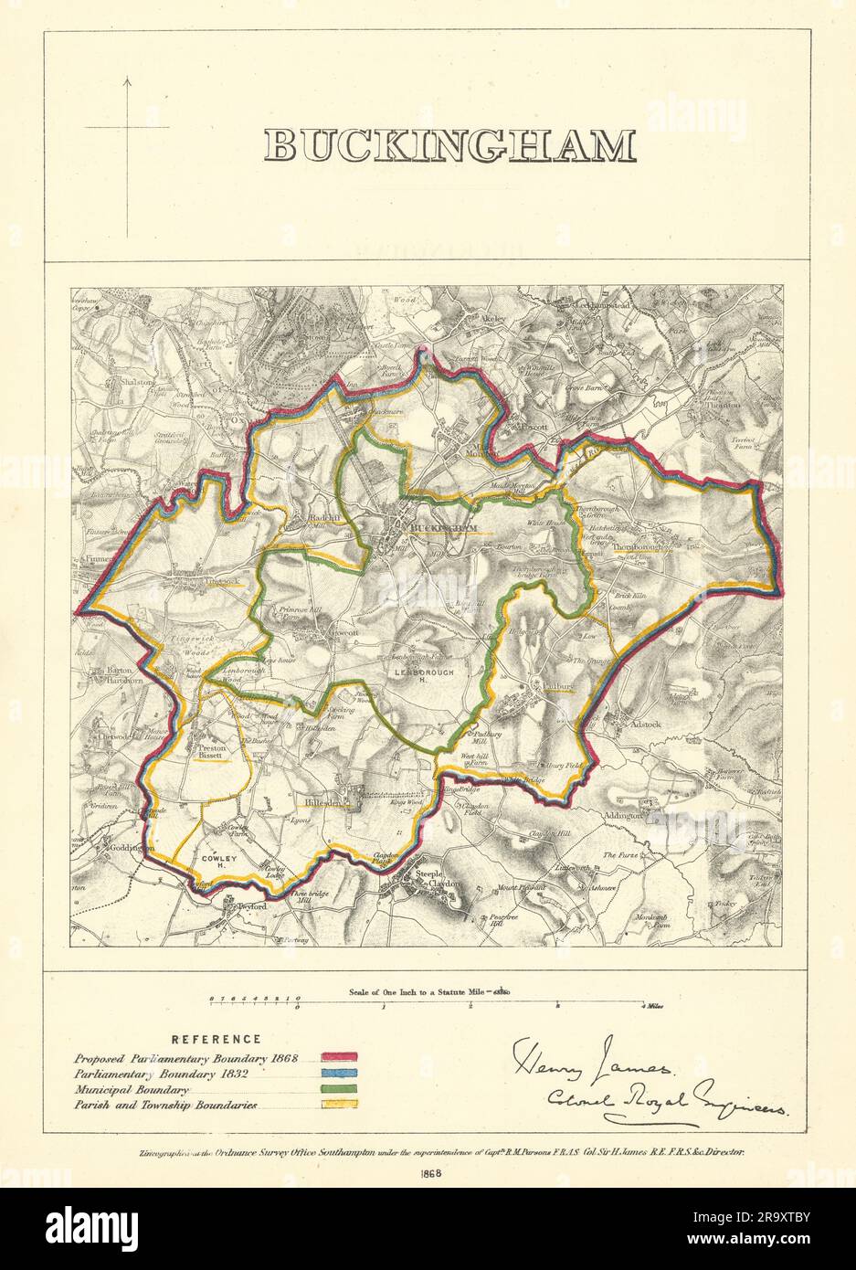 Buckingham, Buckinghamshire. JAMES. Parliamentary Boundary Commission ...
