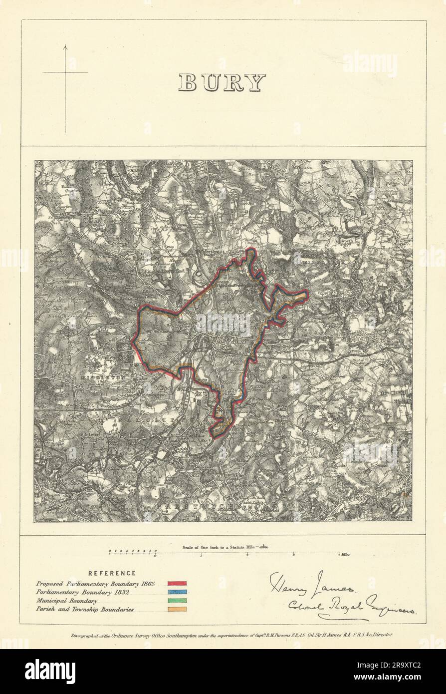 Lancashire map 19th century hi-res stock photography and images - Alamy