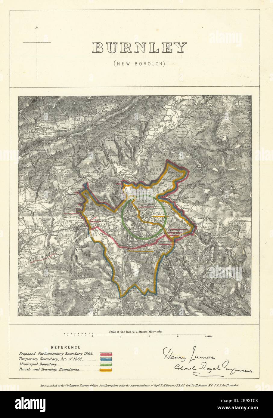 Lancashire map 19th century hi-res stock photography and images - Alamy