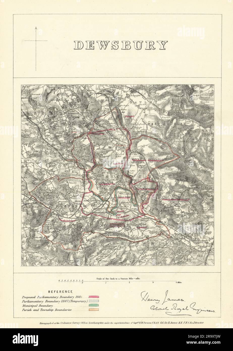 Map of dewsbury hi-res stock photography and images - Alamy