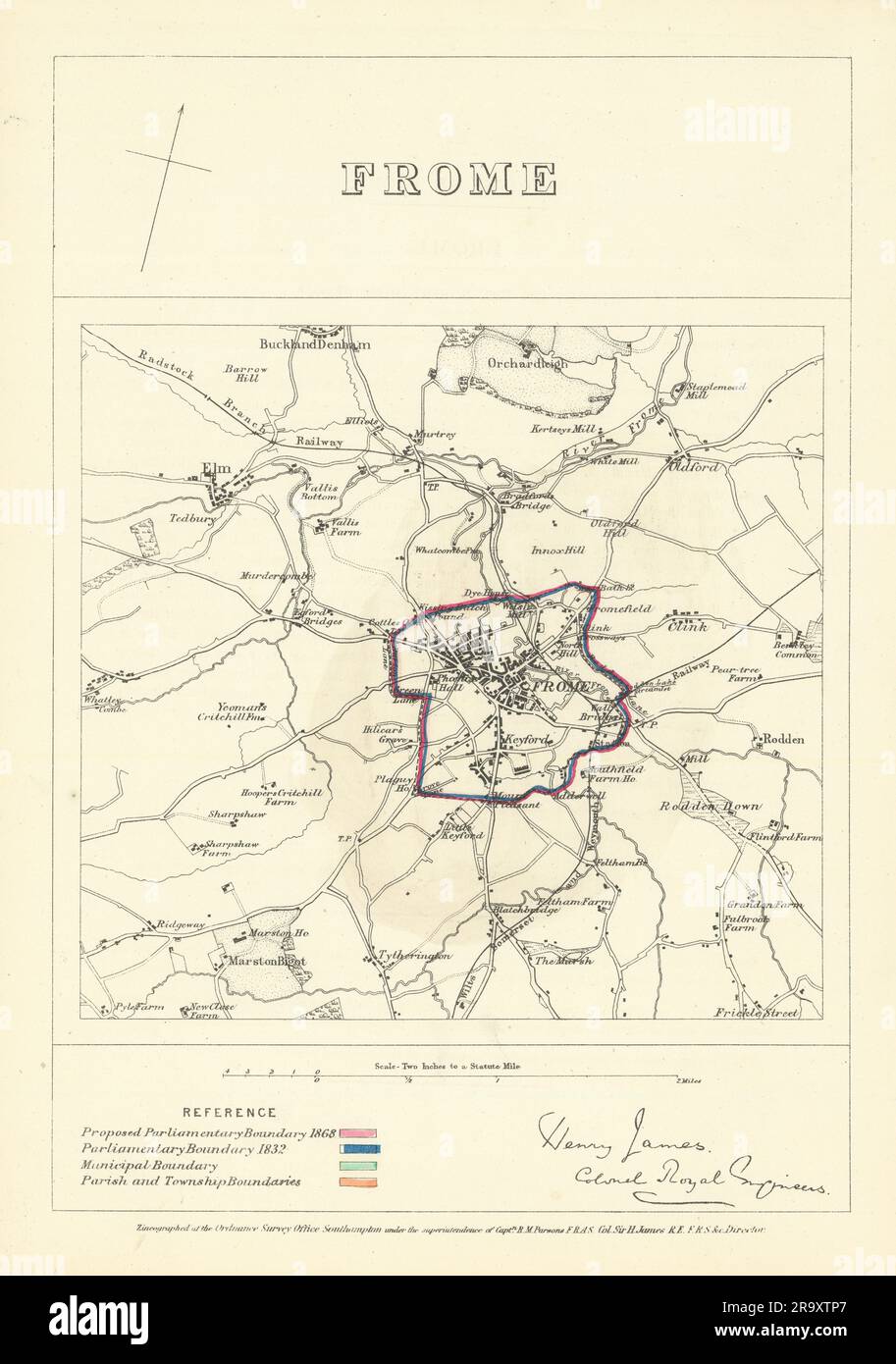 Frome map hi-res stock photography and images - Alamy