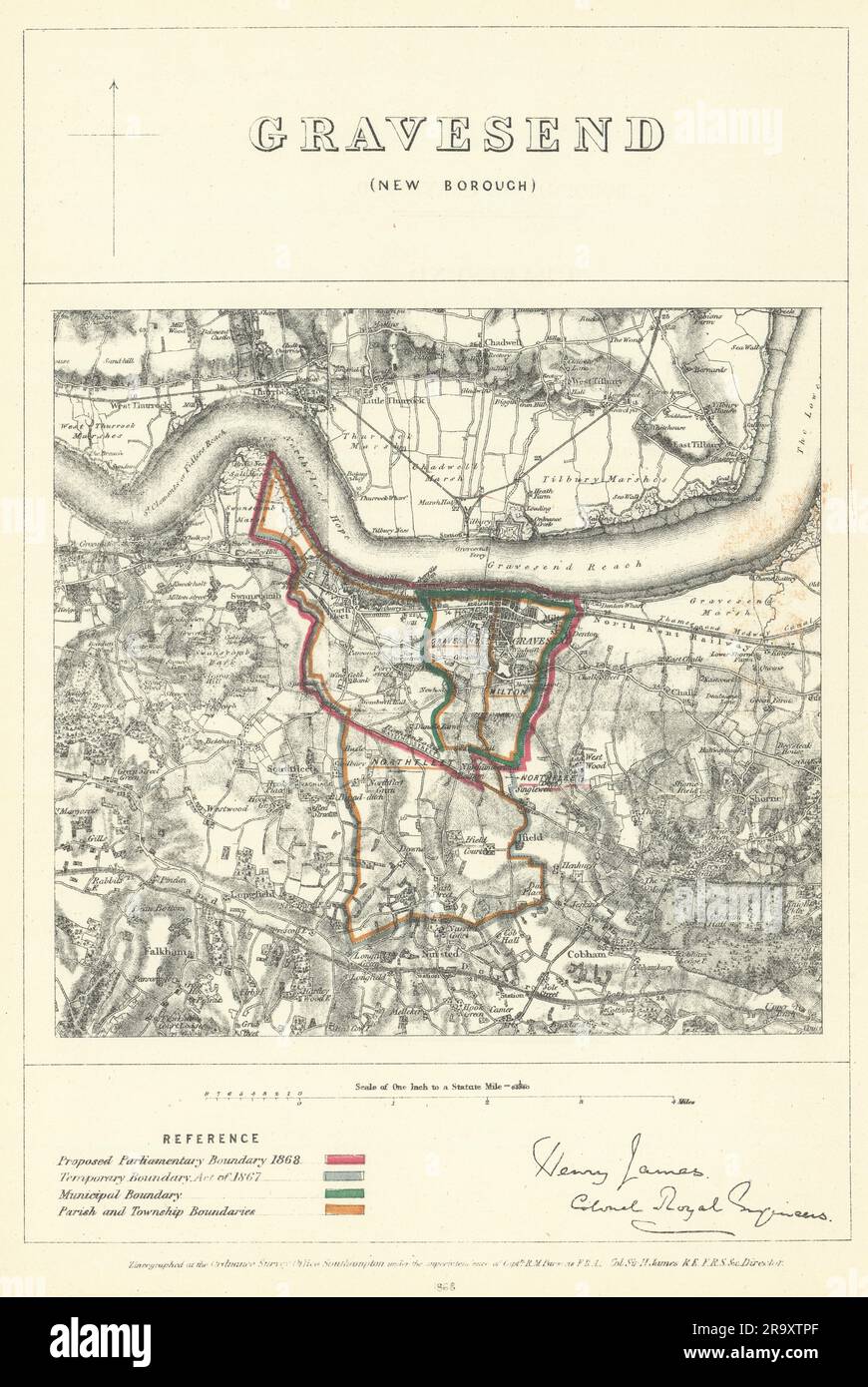 Gravesend (New Borough), Kent. JAMES. Parliamentary Boundary Commission ...