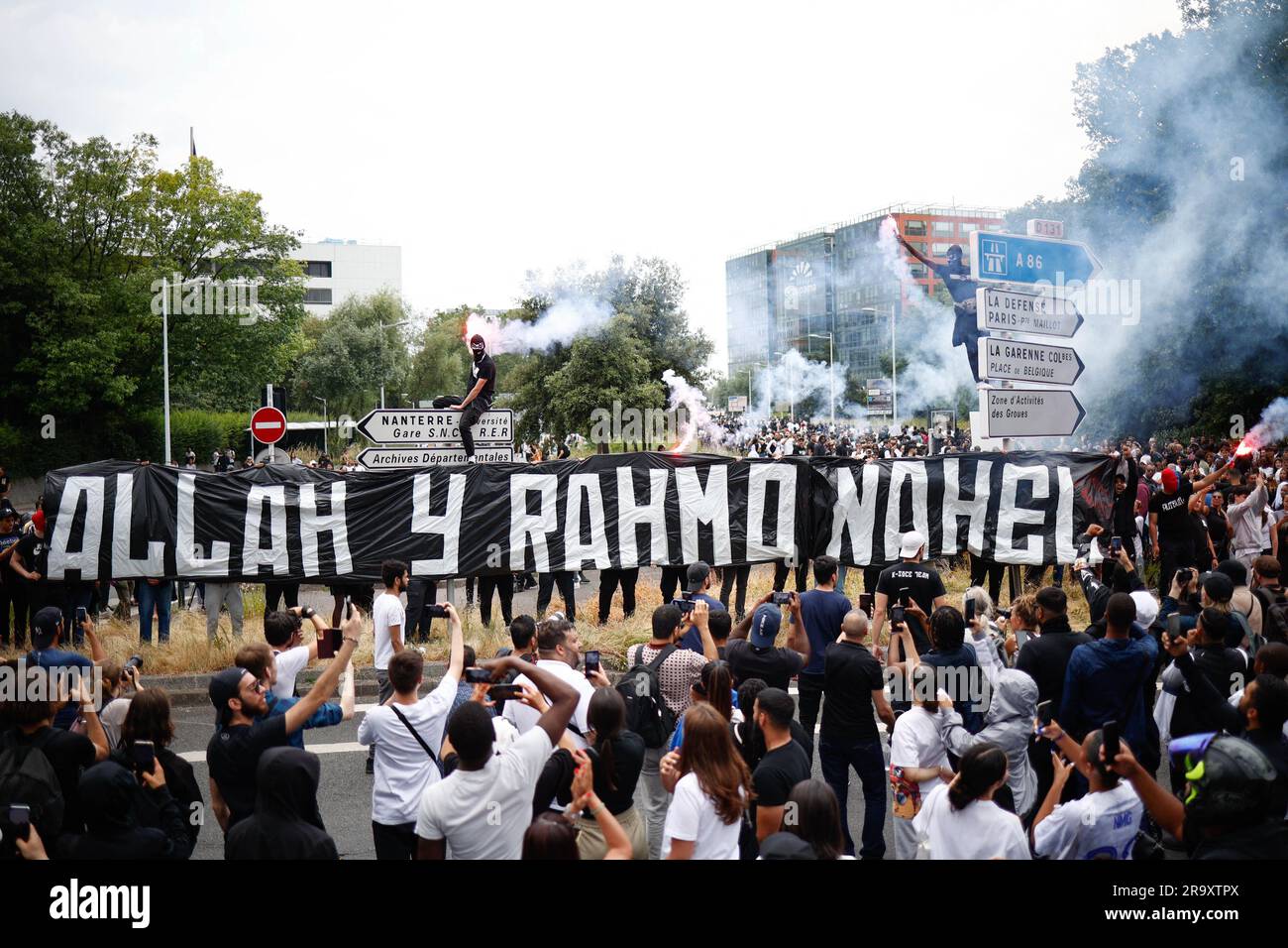 Paris, France. 29th June, 2023. White march in tribute to Nahel, 17 ...