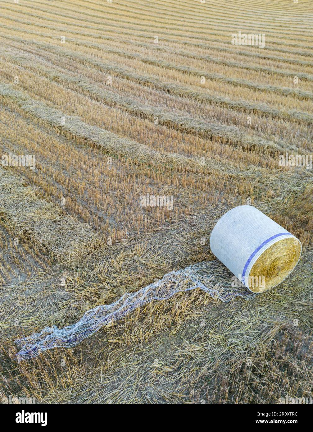 Aerial images of British farmland showing field boundaries and vehicle ...
