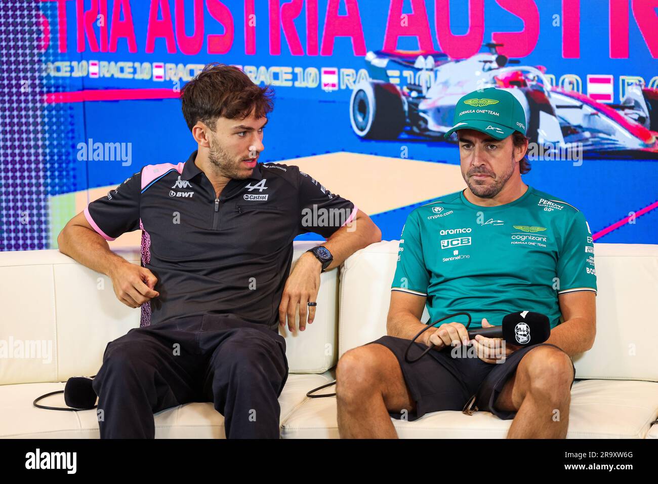 GASLY Pierre (fra), Alpine F1 Team A523, ALONSO Fernando (spa), Aston ...