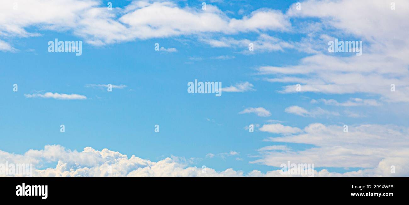 Image of a partly cloudy and partly clear sky during the day without ...
