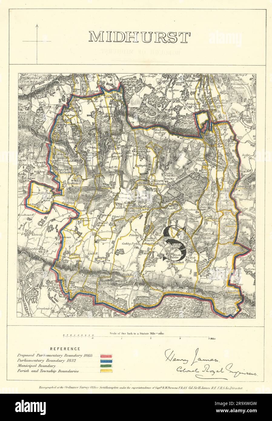Map of midhurst hi-res stock photography and images - Alamy