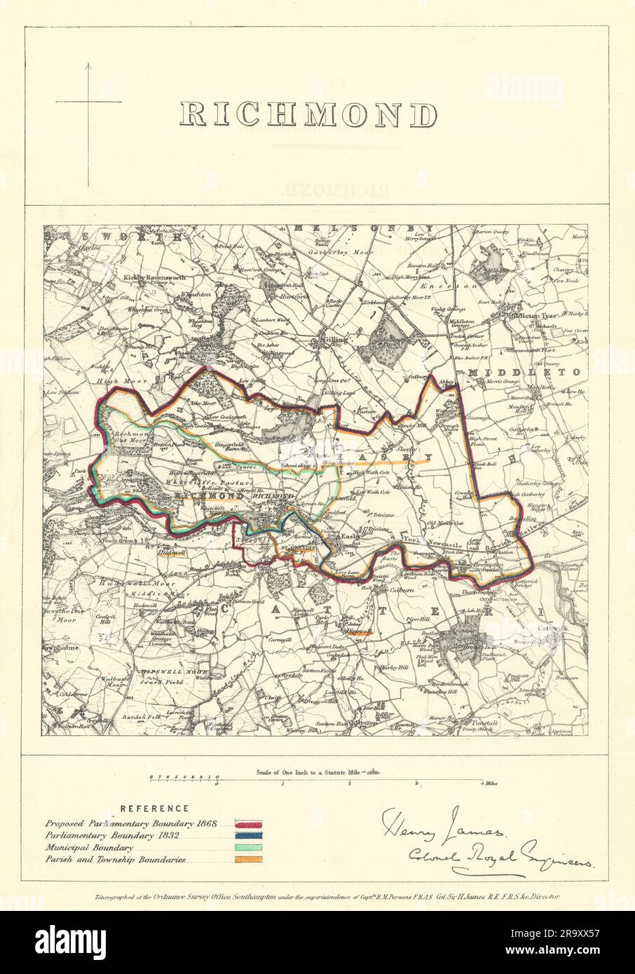 Map of richmond hi-res stock photography and images - Alamy