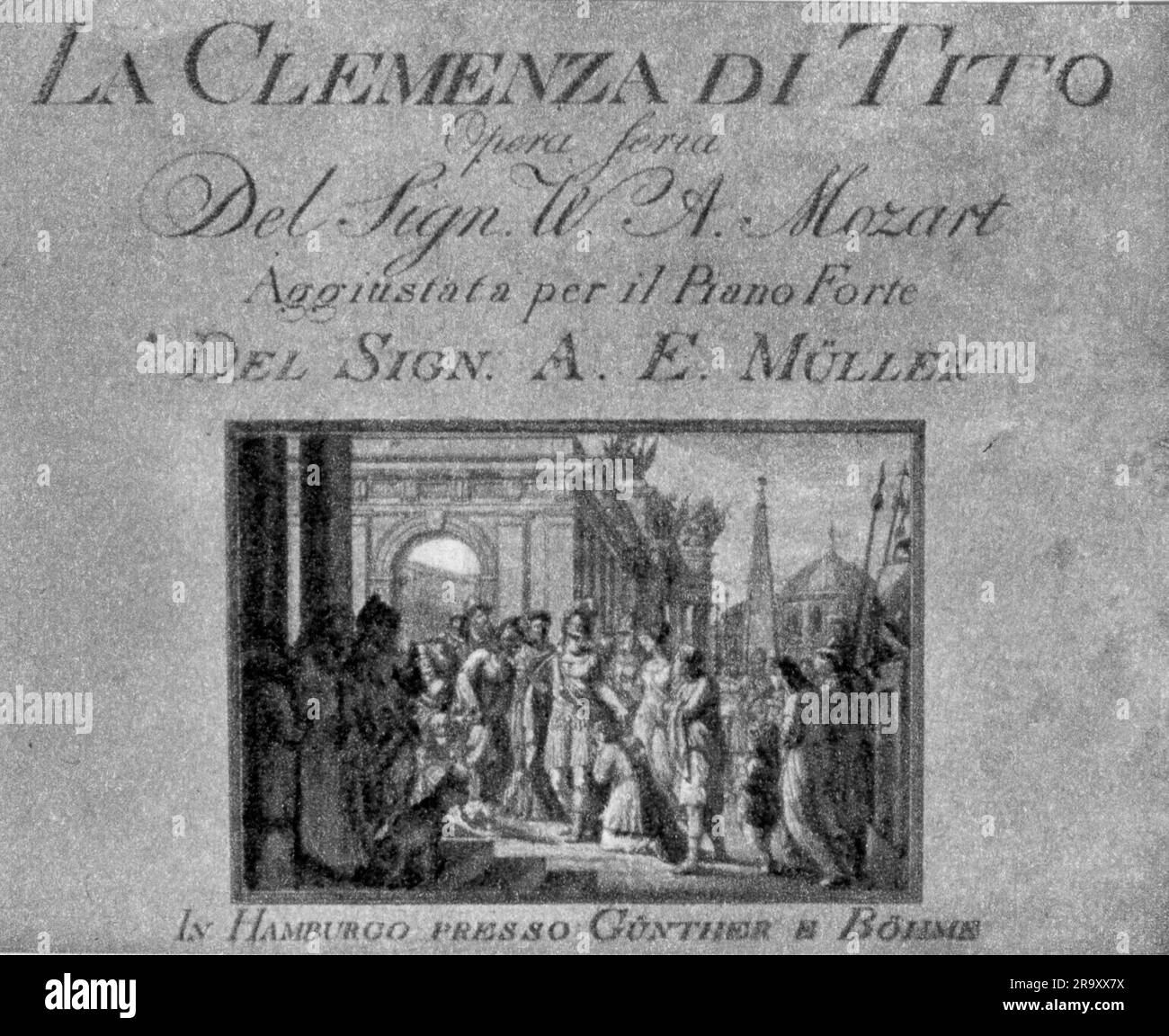 theatre / theater, opera, "La clemenza di Tito", of Wolfgang Amadeus ...