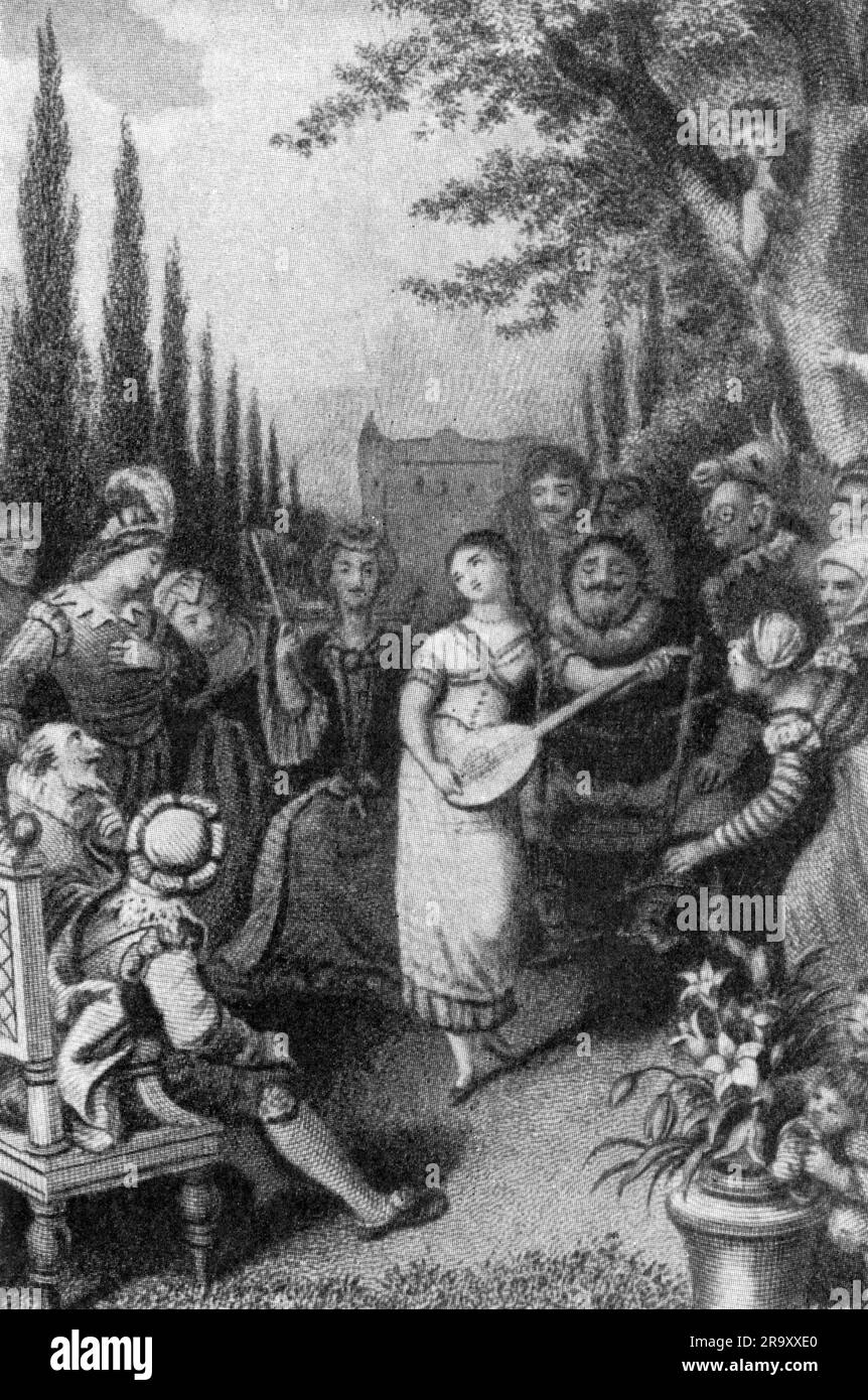 theatre / theater, opera, "Preciosa", of Carl Maria von Weber, libretto ...