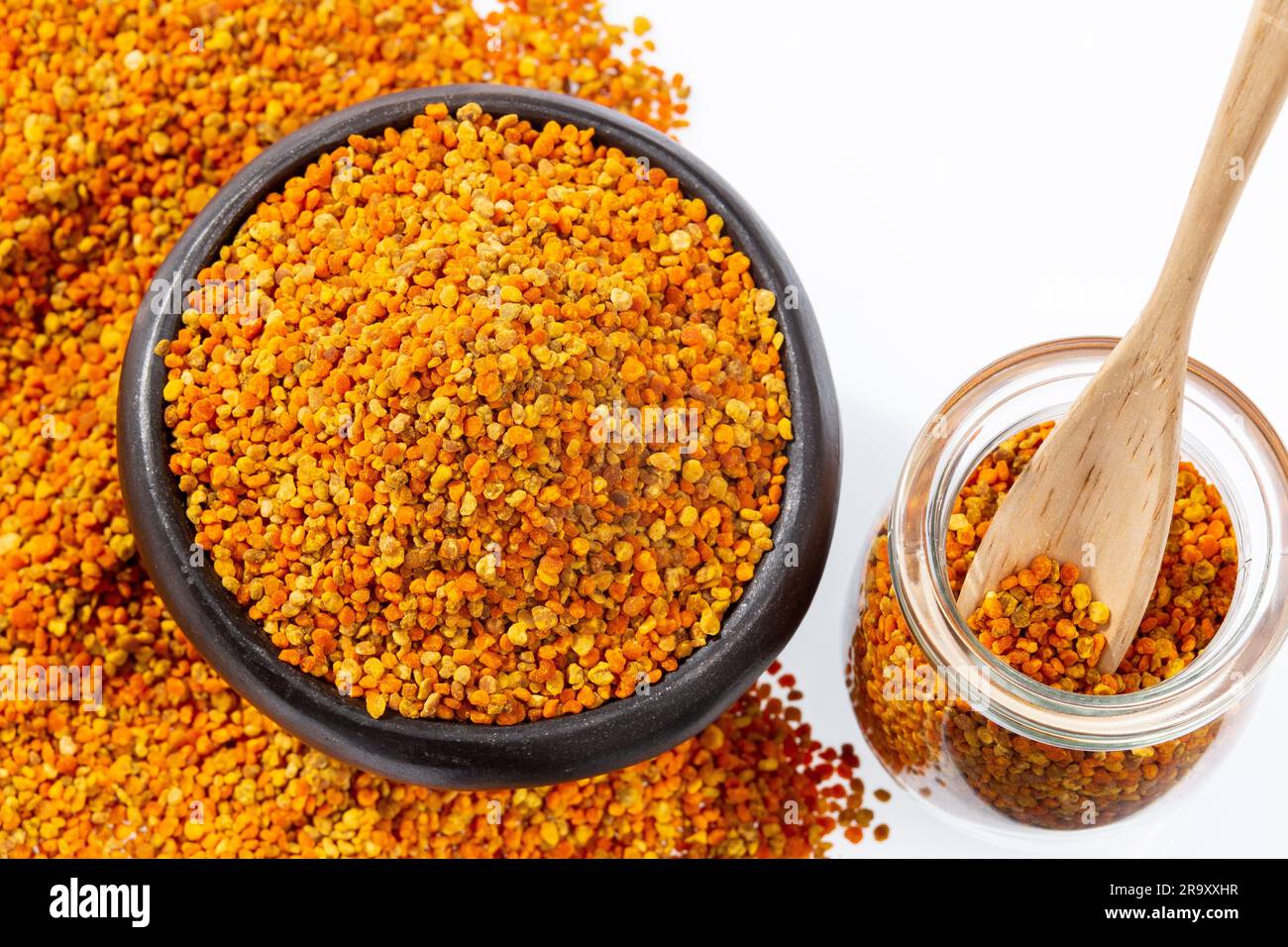 Bee Pollen Grains Natural And Healthy Food; Top View Stock Photo - Alamy