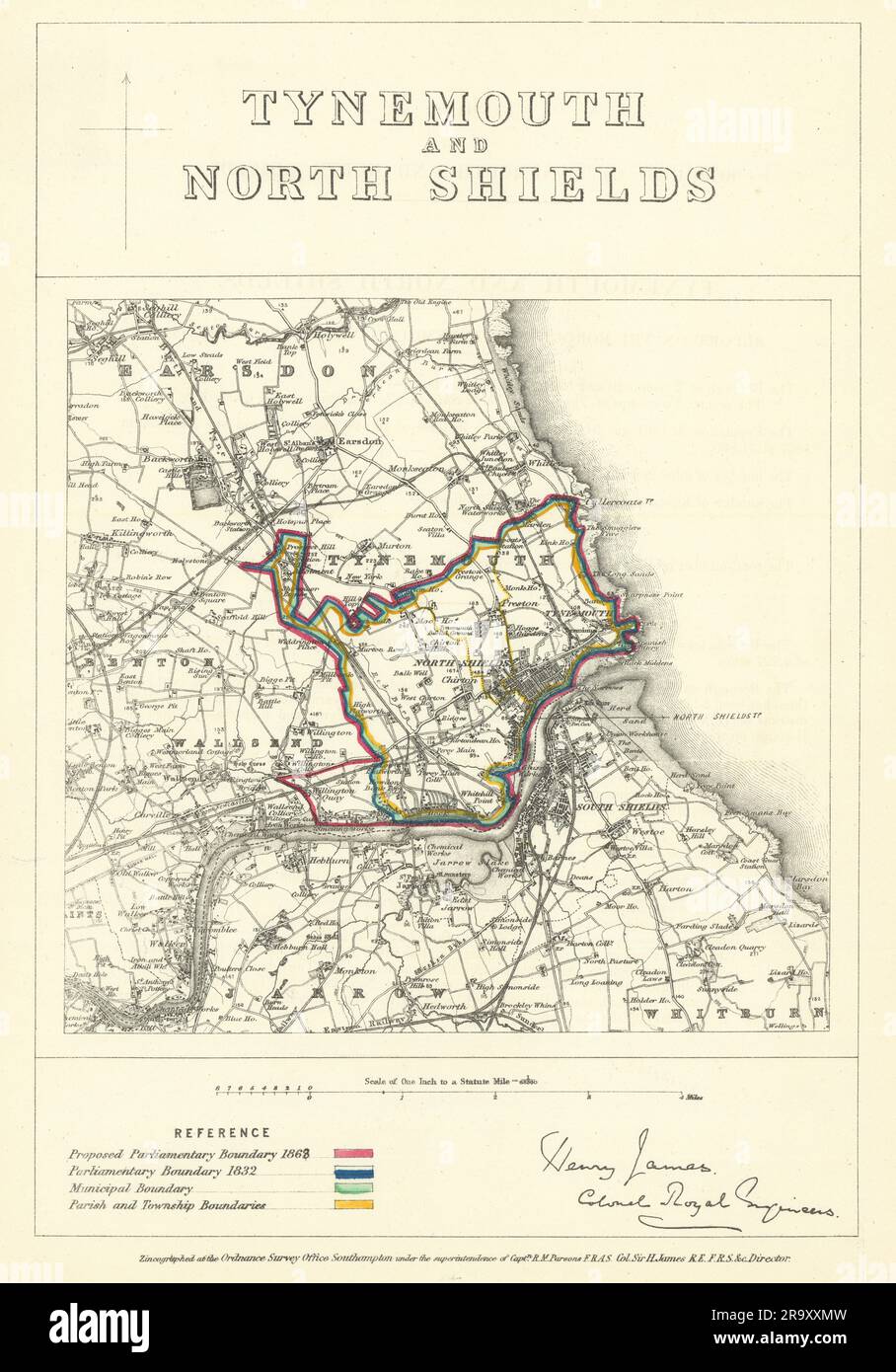 Tynemouth & North Shields. JAMES. Parliamentary Boundary Commission ...