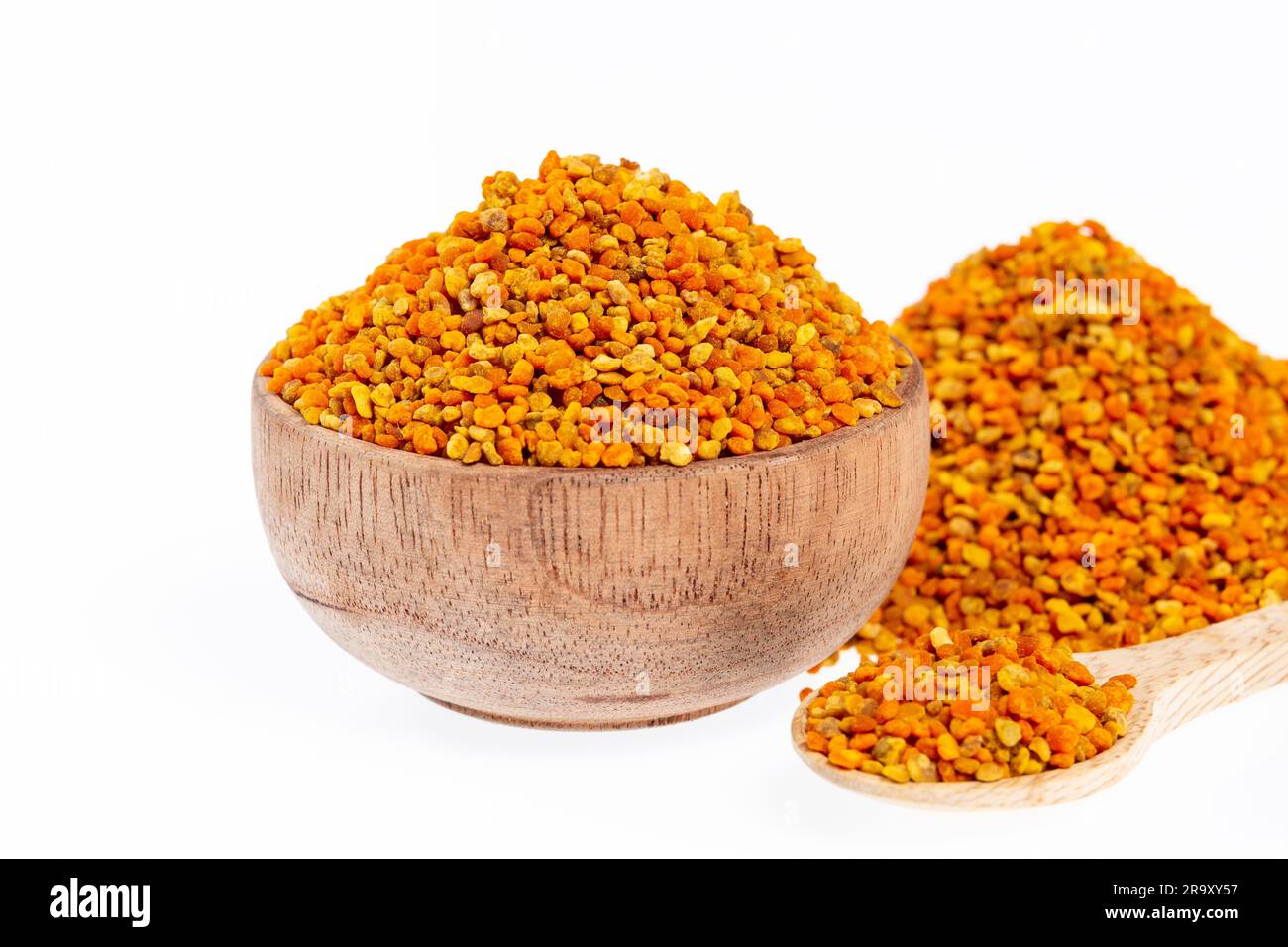 Bee Pollen Grains Natural And Healthy Food; Top View Stock Photo - Alamy
