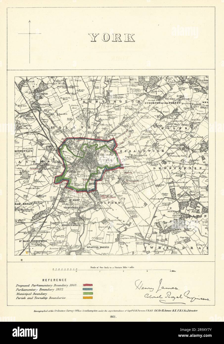 Old map york hi-res stock photography and images - Alamy