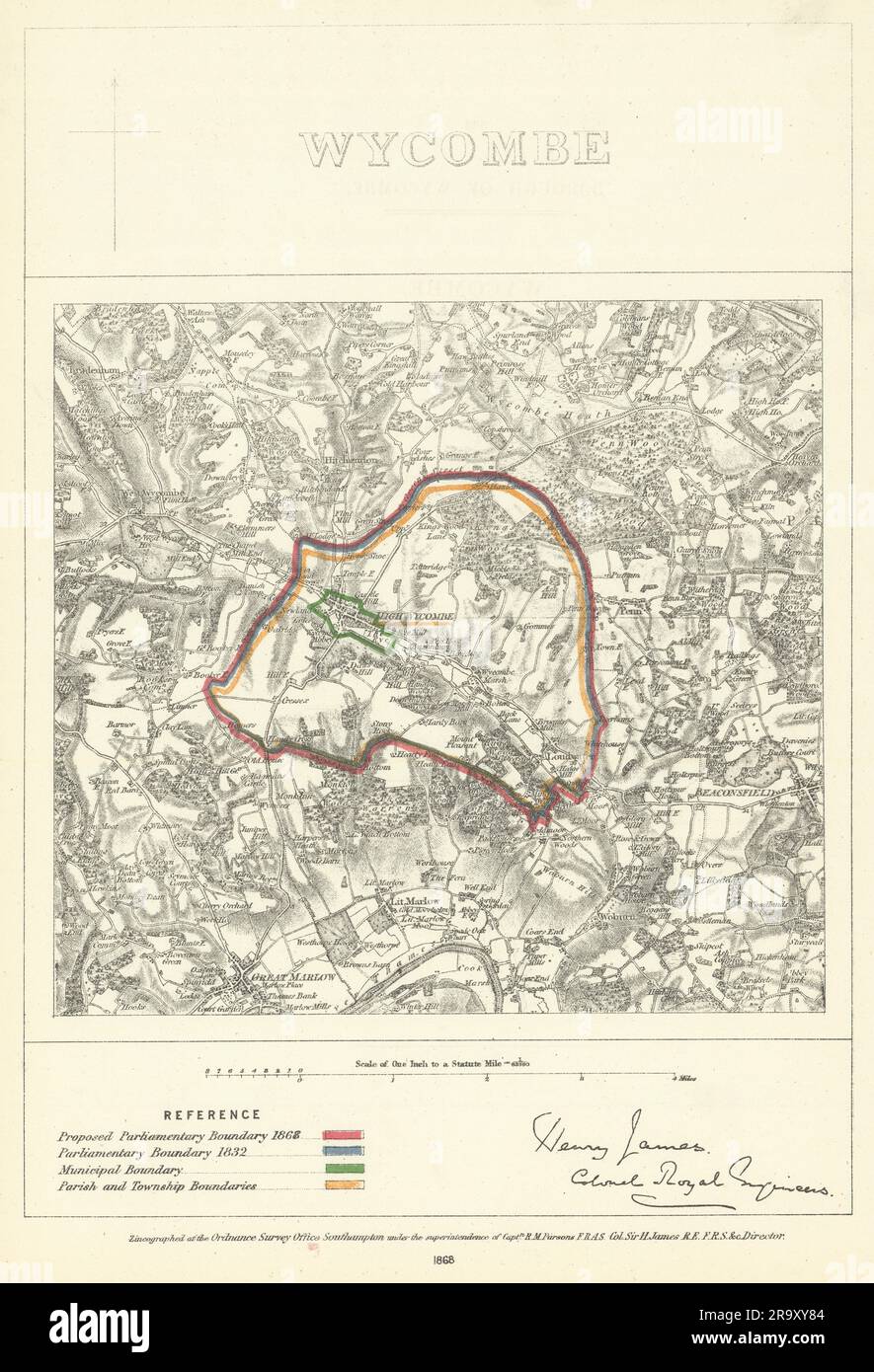 High Wycombe, Buckinghamshire. JAMES. Parliamentary Boundary Commission ...