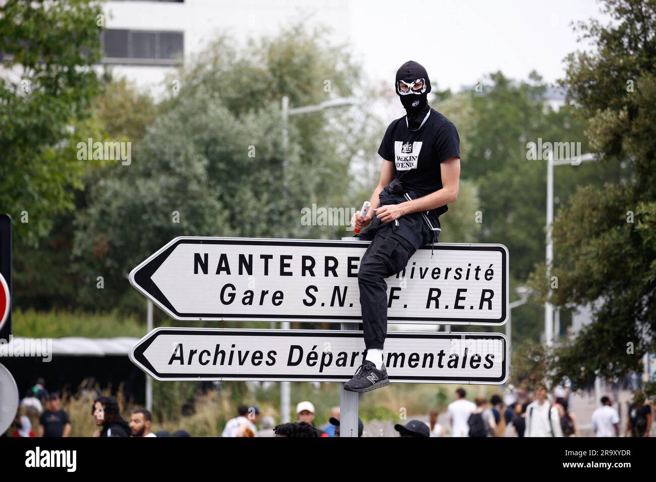 Paris, France. 29th June, 2023. White march in tribute to Nahel, 17 ...