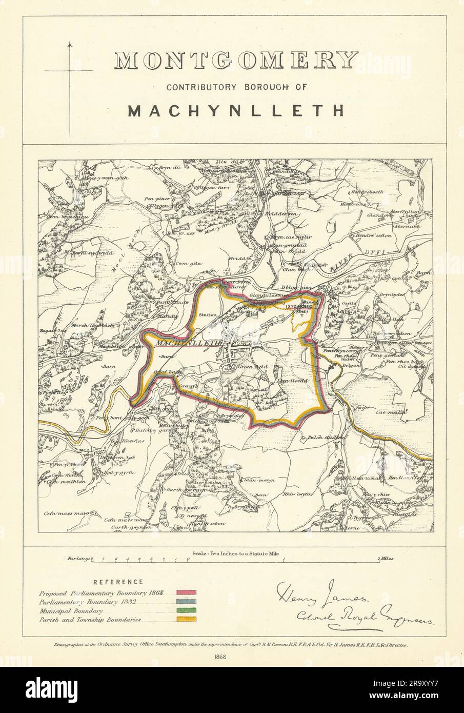 Montgomery Contrib'y Borough of Machynlleth. JAMES. Boundary Commission ...