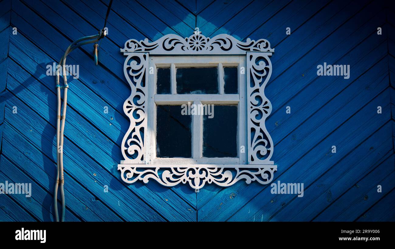 Blue dacha hi-res stock photography and images - Alamy