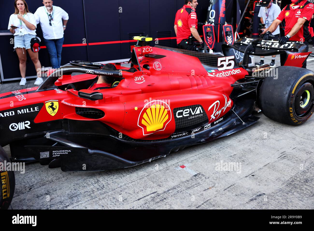 Ferrari f1 engine detail hi-res stock photography and images - Alamy